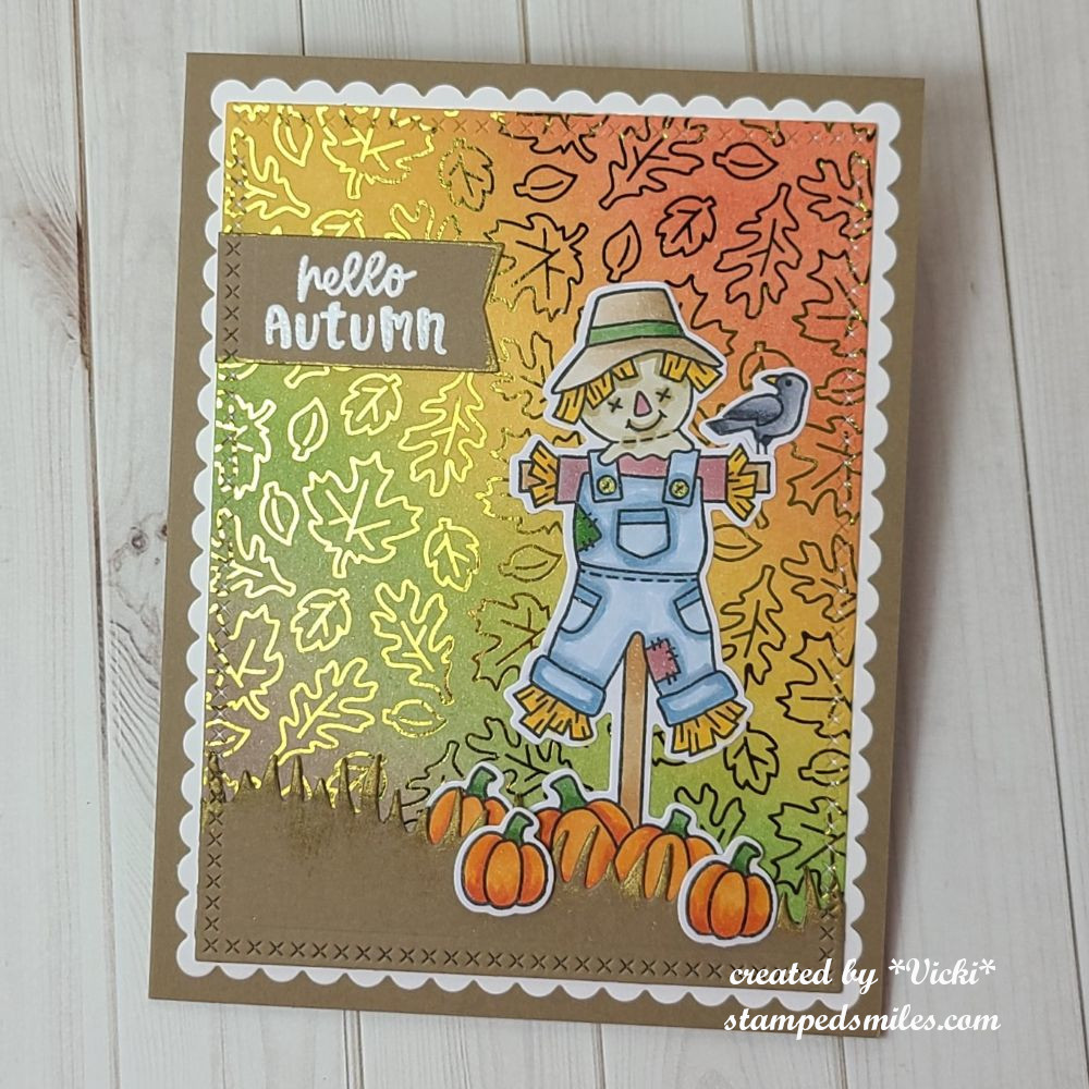Autumn Leaves & Pumpkins for Sparkles Monthly – Stamped Smiles